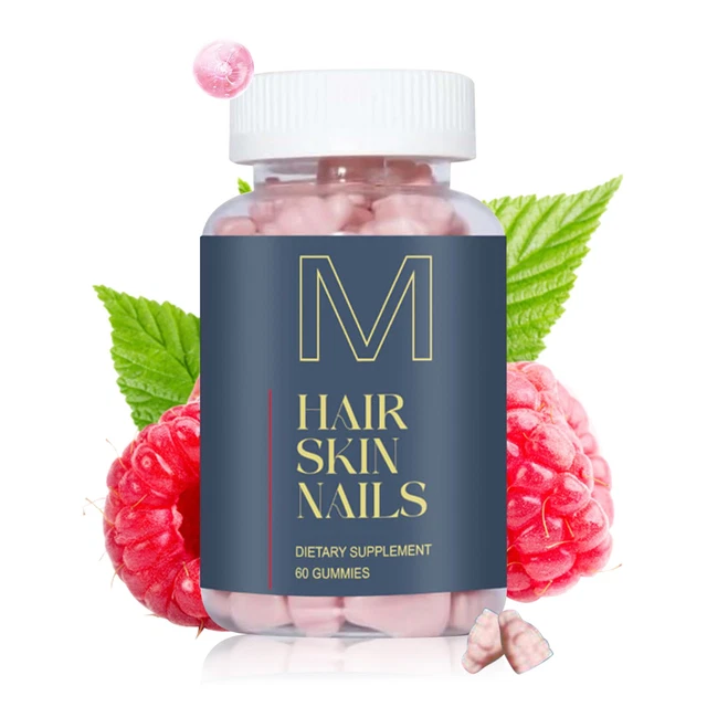 WEEM HAIR SKIN and Nails Gummies, Vegan biotin Vitamins, Healthy Hair 1 ...