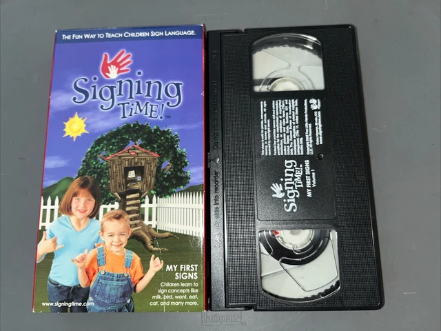 SIGNING TIME! MY First Signs Vol. 1 (VHS, 2002) 5 £35.40 - PicClick UK