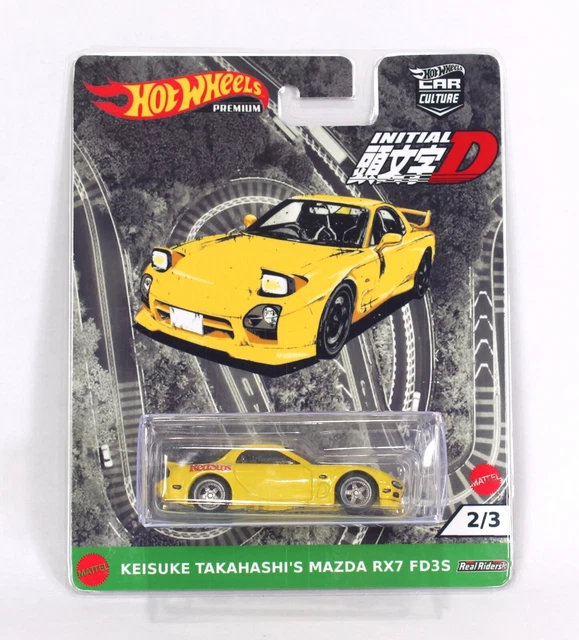 INITIAL D - Keiisuke's Mazda RX7 FD3S on Custom Card - Hot Wheels ...