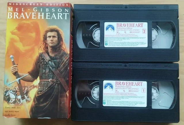 BRAVEHEART (PARAMOUNT & Icon Productions, VHS, 1996, 2-Tape Set ...