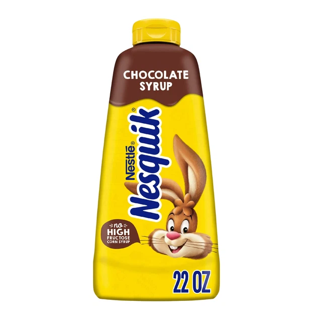 NESQUIK CHOCOLATE SYRUP for Milk or Ice Cream, 22 oz, (Pack of 3) $56. ...