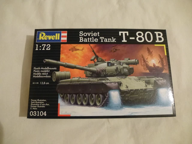 REVELL 1:72 SOVIET Battle Tank T-80B £22.99 - PicClick UK