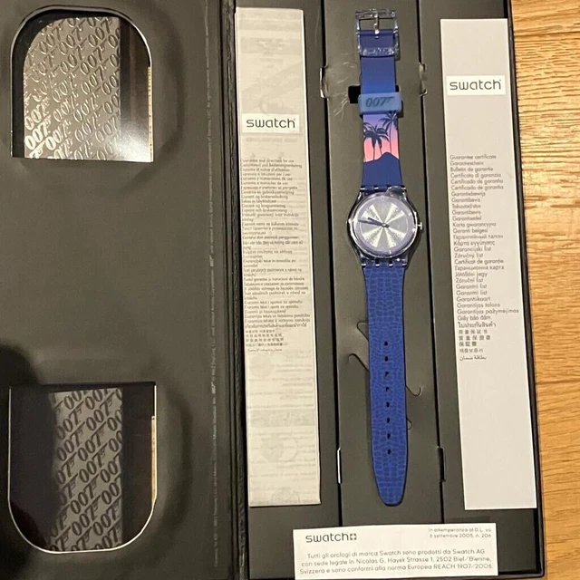 SWATCH X JAMES BOND GZ328 Licence to kill - Limited Edition *NUOVO ...
