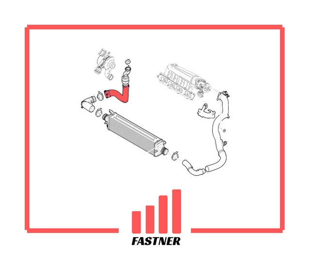 TUBO MANICOTTO INTERCOOLER Aria Turbo Fiat Bravo II 2.0 D Multijet ...