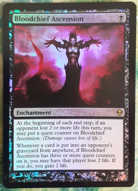 BLOODCHIEF ASCENSION FOIL Ascension du chef de sang FOIL M/NM Zendikar ...