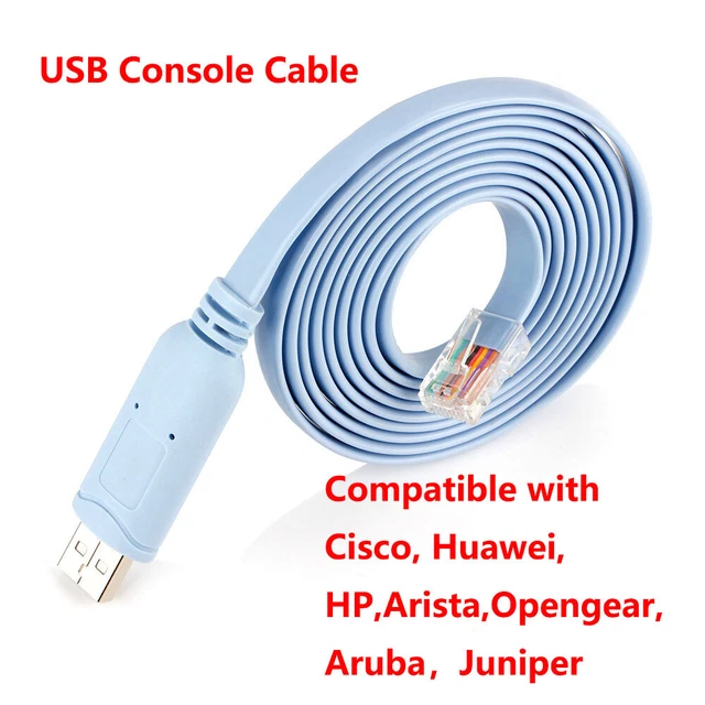 USB TO RJ45 Console Cable with FTDI chip Compatible with Cisco Routers ...