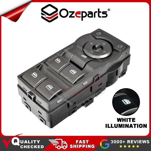 ELECTRIC POWER MASTER Window Switch (White Illumination) For Holden VE ...