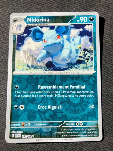 CARTE POKÉMON NIDORINA 030/165 Reverse EV3.5 Mew Pokemon 151 Mint Neuf EUR 1,79 - PicClick FR