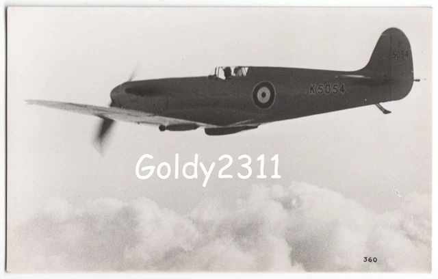 RAF WW2 SPITFIRE Prototype K5054 - Original Photograph Postcard £12.00 ...