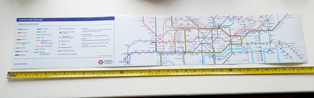 ORIGINAL LONDON UNDERGROUND Tube Carriage Train Long Sign Poster Karte ...