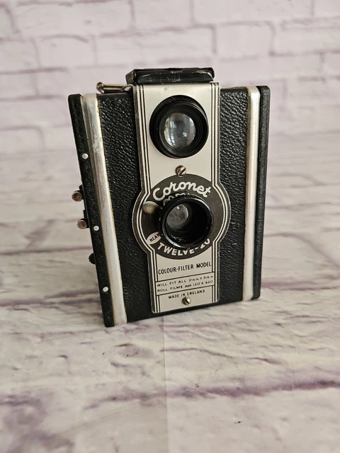 VINTAGE CORONET TWELVE-20 Box Camera Colour-Filter Model From 1950s FOR ...