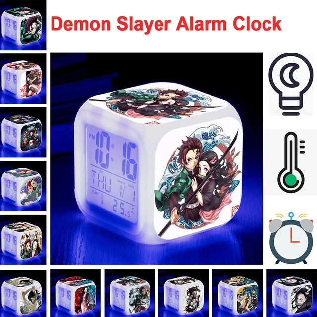 ANIME DEMON SLAYER Digital Alarm Clock Animation Peripheral Alarm ...