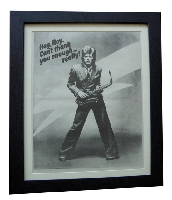DAVID BOWIE+ALADDIN+PIN+POSTER+AD+RARE+ORIGINAL 1973+FRAMED+EXPRESS ...