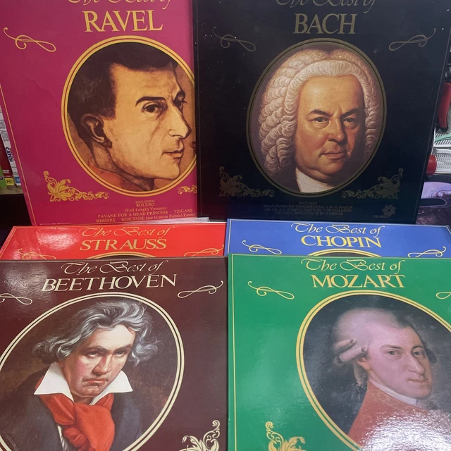 THE BEST OF Beethoven + Mozart + Strauss + Chopin + Ravel + Bach LP x6 ...