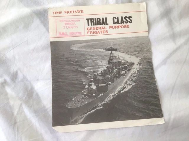 HMS MOHAWK ORIGINAL Welcome Onboard Aboard Leaflet Royal Navy Naval ...