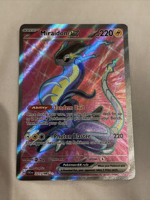 POKÉMON TCG MIRAIDON ex Scarlet & Violet Base Set 227/198 Holo Ultra ...
