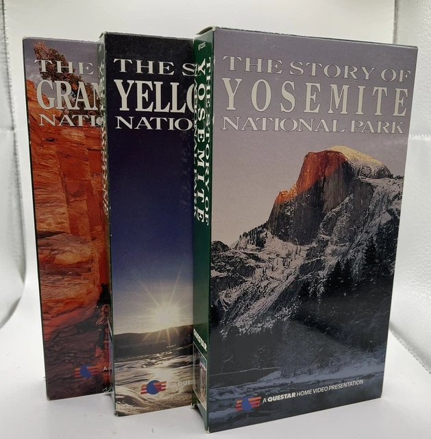 QUESTAR VHS SET The Story Of National Parks 3 VHS Tapes | Educational ...