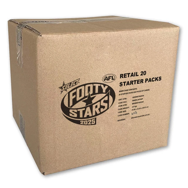 2025 AFL FOOTY Stars Starter Pack Box (20 Pack) $239.80 - PicClick AU