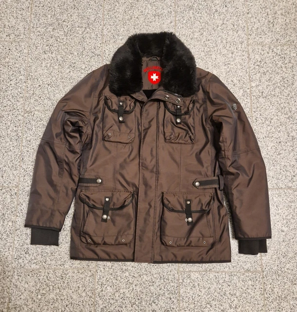 WELLENSTEYN - HERREN Winter Jacke Parker - Braun - Leuchtfeuer - Gr. L EUR 90,00 - PicClick DE