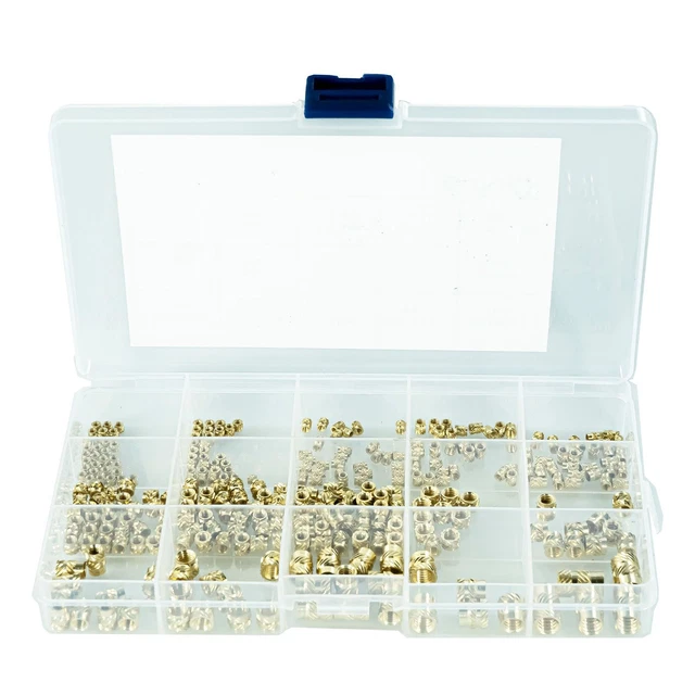 M2-M6 BRASS KNURLED Nut Threaded Heat Set Inserts for Plastic 3D Printing 300pcs $25.60 ...