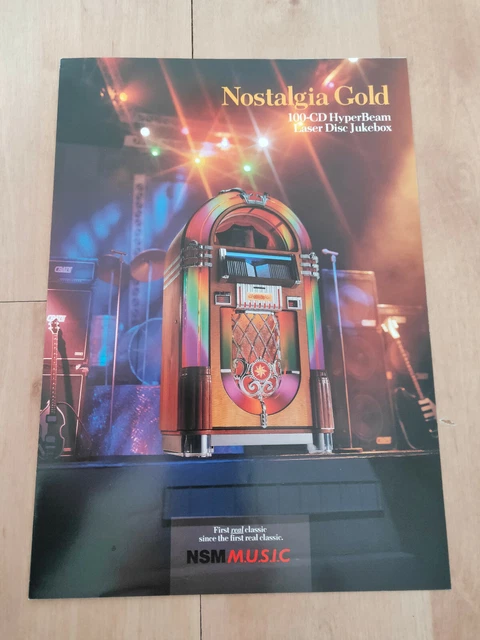 NSM NOSTALGIA GOLD HyberBeam CD Jukebox sales brochure / flyer ...