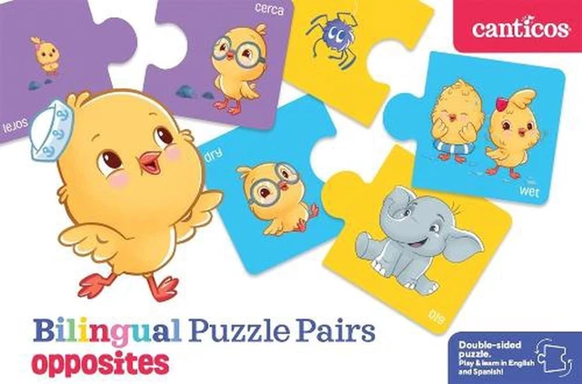 CANTICOS BILINGUAL PUZZLE Pairs: Opposites by Susie Jaramillo (English ...