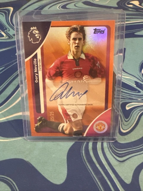 TOPPS EPL 25/26 Gary Neville Auto /25 Manchester United Autograph Card ...