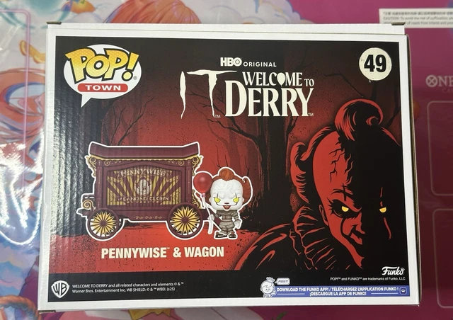 FUNKO POP IT: Welcome to Derry Pennywise & Wagon Pop Town IN STOCK $50. ...