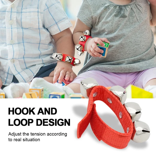1 PAIR CHILDREN Band Wrist Bells Foot Rattles Ankle Ring Toy Bracelet ...