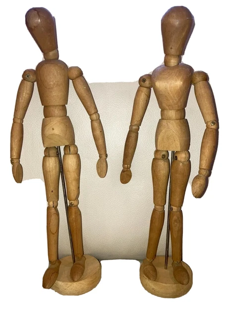 VINTAGE IKEA WOODEN Articulated Artist Model Gestalta Figure 12.5" £14. ...