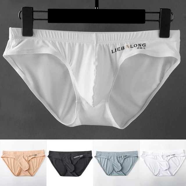 Mens Sexy Panties Low Rise Bulge Pouch Boxer Brief Underwear Underpants