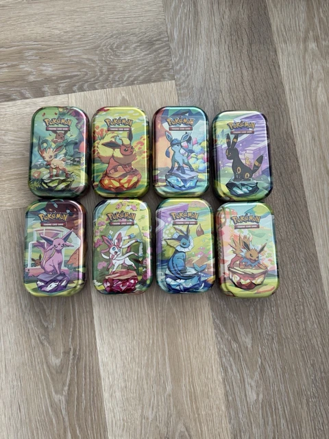 POKÉMON TCG PRISMATIC Evolutions Mini Tins Complete Set of 8-New🔥 ...
