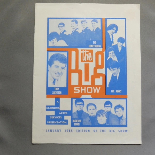 THE KINKS / Manfred Mann / Honeycombs Australian Tour Program 1965 £46. ...