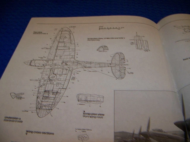 SUPERMARINE SPITFIRE MKS Ix/Xvi..5-Views/Specs/Cross Sections (111Pp) £ ...