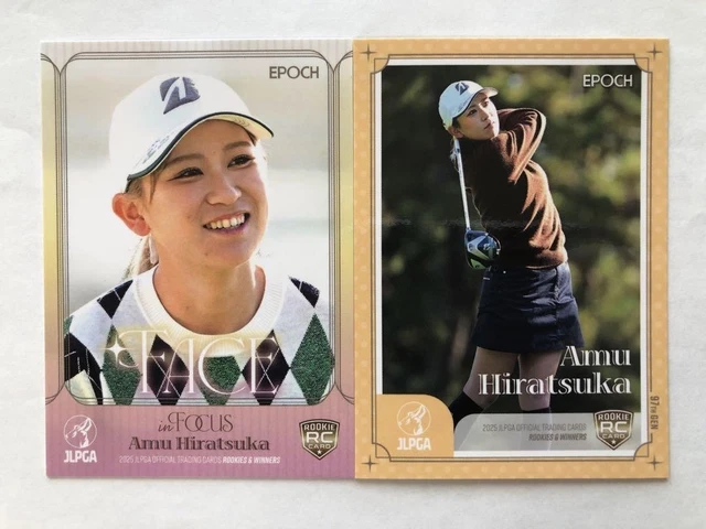 HIRATSUKA SHINMU EPOCH 2025 JLPGA Frauen Golf RC Insert Karten 2er Set ...
