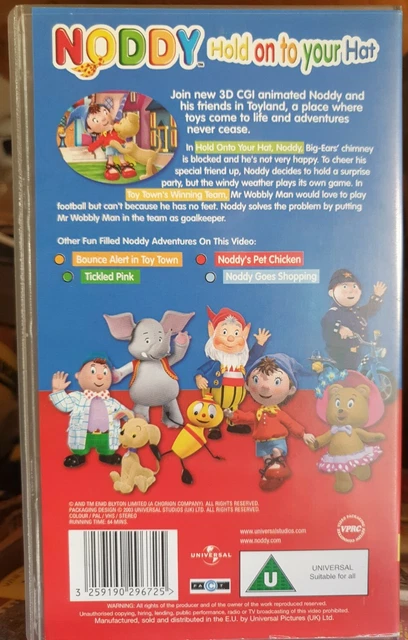 NODDY VOLUME 2 - VHS Video Tape - HOLD ON TO YOUR HAT £4.99 - PicClick UK