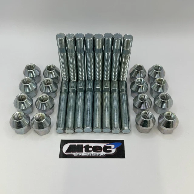 VW VOLKSWAGEN 4X100 Conversion Wheel Stud Wheel Stud Kit, Nuts 80mm ...