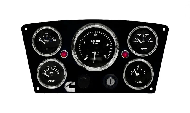 CUMMINS ENGINE MARINE Instrument Panel / Pre -wired Black £597.02 ...