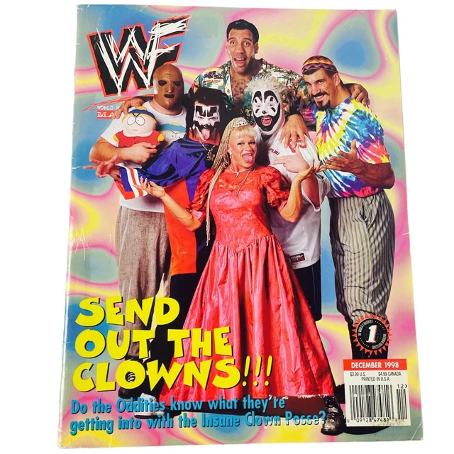 WWF MAGAZINE DEC 1998 WWE Wrestling ICP Faarooq The Rock Edge Sable The ...