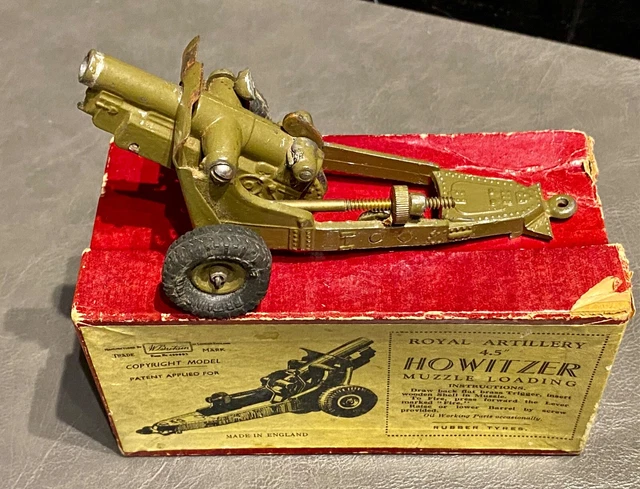 1970S BRITAINS MILITARY Army Royal Artillery Howitzer Toy with Original ...