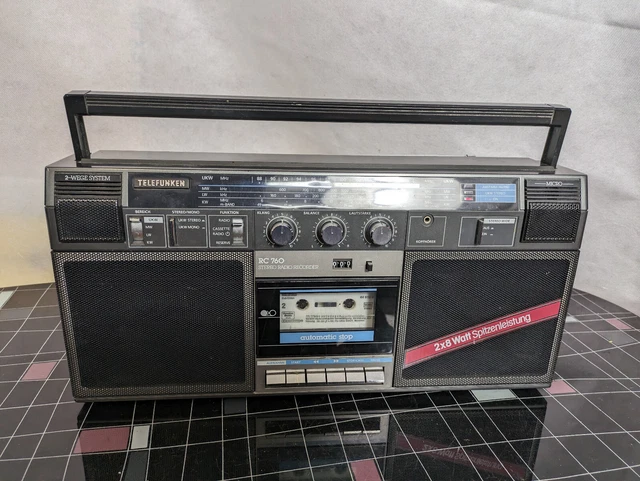 TELEFUNKEN RC 760 Ghettoblaster Radio Recorder Cassette ...