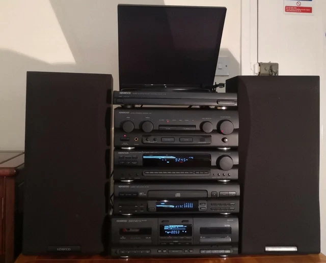 VINTAGE 5 PIECE Kenwood Stack System and Speakers A47/T47L/DP470/X47 ...