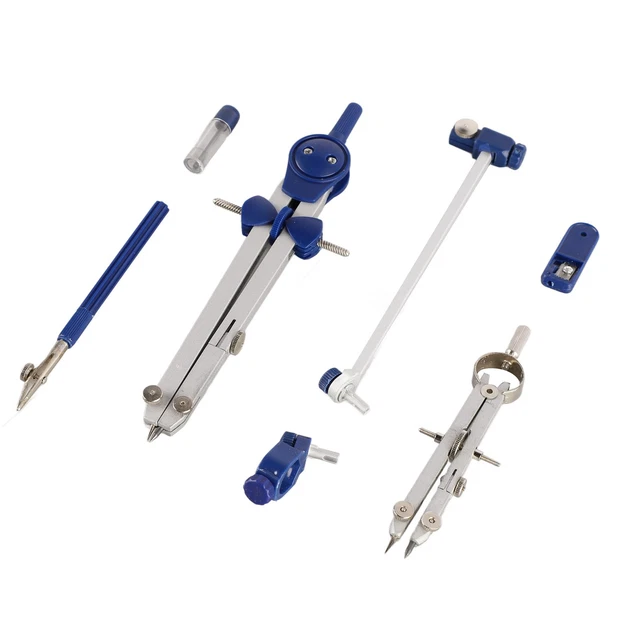 COMPASS GEOMETRY SET Expandable Zinc Alloy Fracture Resistant Box Box ...