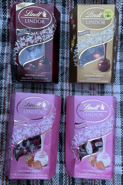 BUNDLE X4 LINDT Lindor Mixed Selection Truffles 200g Christmas Box 30 ...