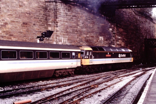 BRITISH RAIL BR Diesel Electric Loco Railway Scotrail 47711 Slide 1460 ...