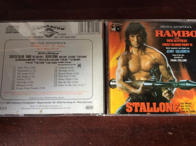 RAMBO - First Blood Part II [CD Score] Jerry Goldsmith Soundtrack EUR ...