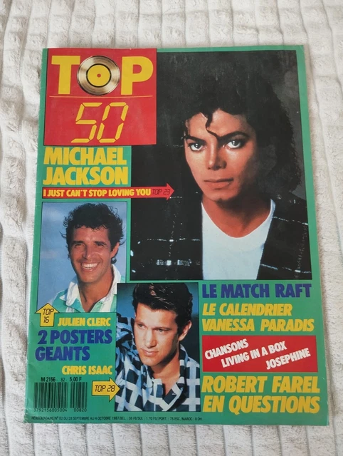 MAGAZINE TOP 50. N°82 Michael Jackson Vanessa Paradis Robert Farel EUR 20,00 - PicClick FR