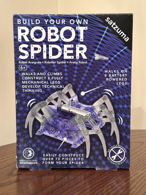 SATZUMA BUILD YOUR Own Robot Spider - Kids Interactive Spider Robot £8. ...