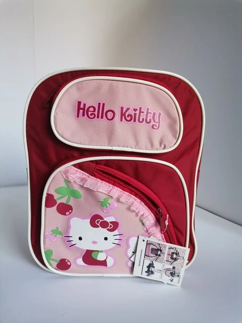 ZAINO ZAINETTO ASILO Hello Kitty Scuola Tempo Libero Bambino Nuovo ...