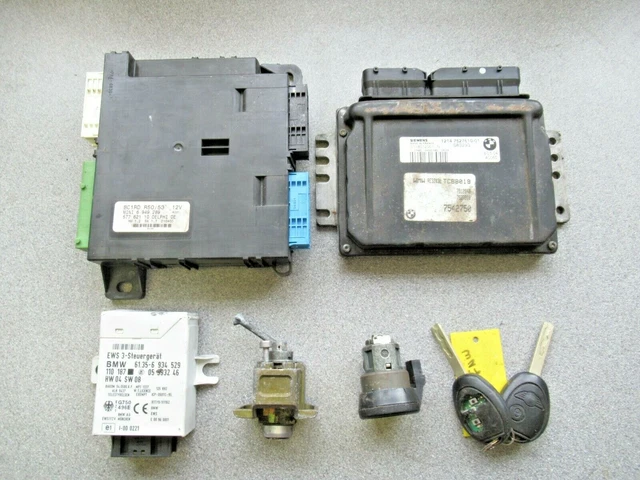 MINI COOPER S Lock Set R53 Hatchback Siemens ECU / EWS / BCU & c/w 2 ...